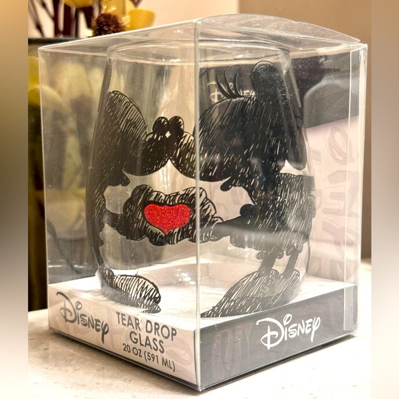 Disney | Dining | Disney Mickey Minnie Teardrop Glass | Poshmark